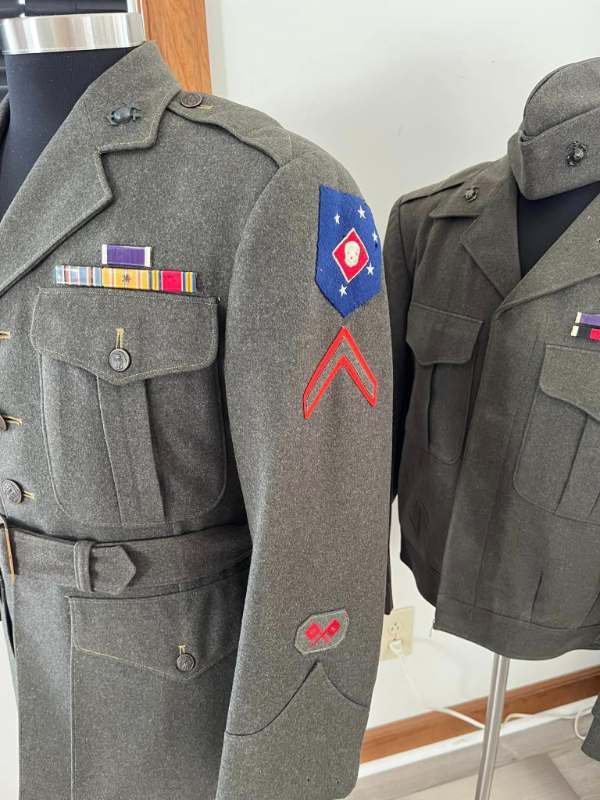 WW2 2nd Raider Battalion uniform of PFC Harry A. Jansen HQ. Company ...