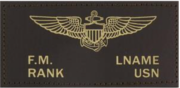 When did the Navy change the design of aviators' wings on leather name ...