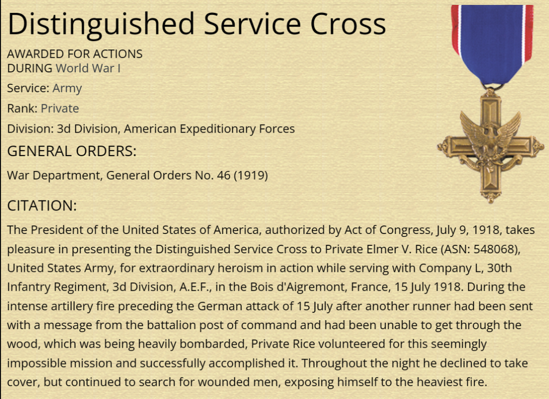 U.S. Army Distinguished Service Medal - Serial Number 3289 ...