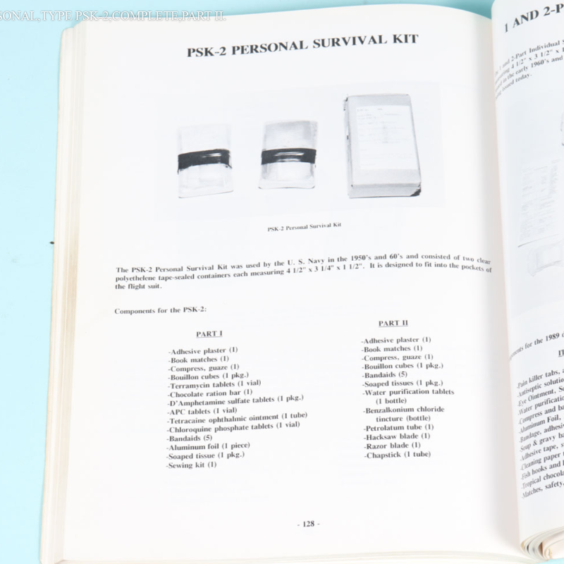 PSK-2 and SEEK-1 & SEEK-2 Survival kits from Vietnam War - SURVIVAL ...