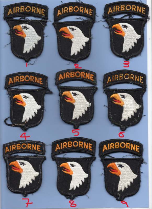 101st Merrow Edge Coloured 1968-198? - ARMY AND USAAF - U.S. Militaria ...