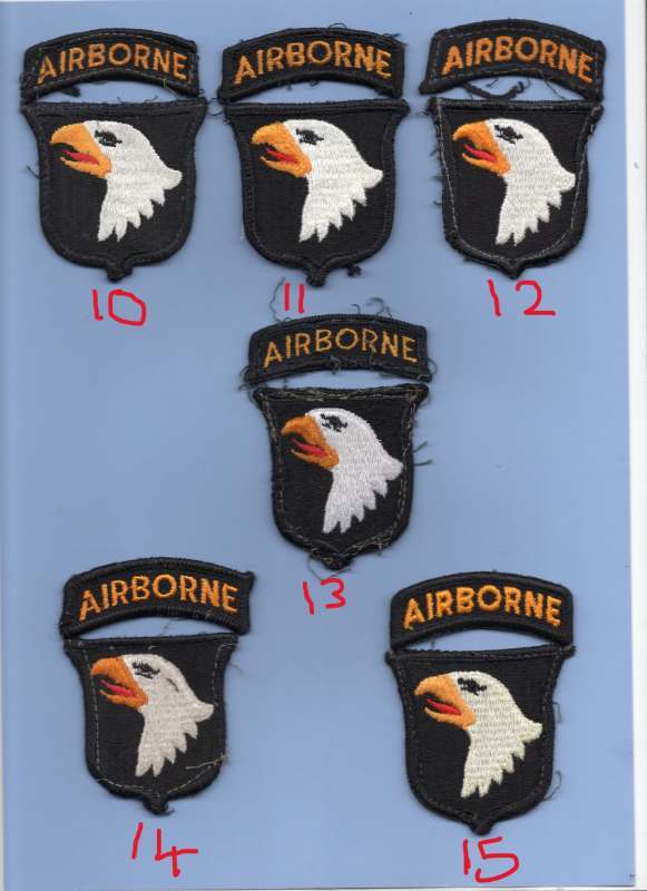 101st Merrow Edge Coloured 1968-198? - ARMY AND USAAF - U.S. Militaria ...