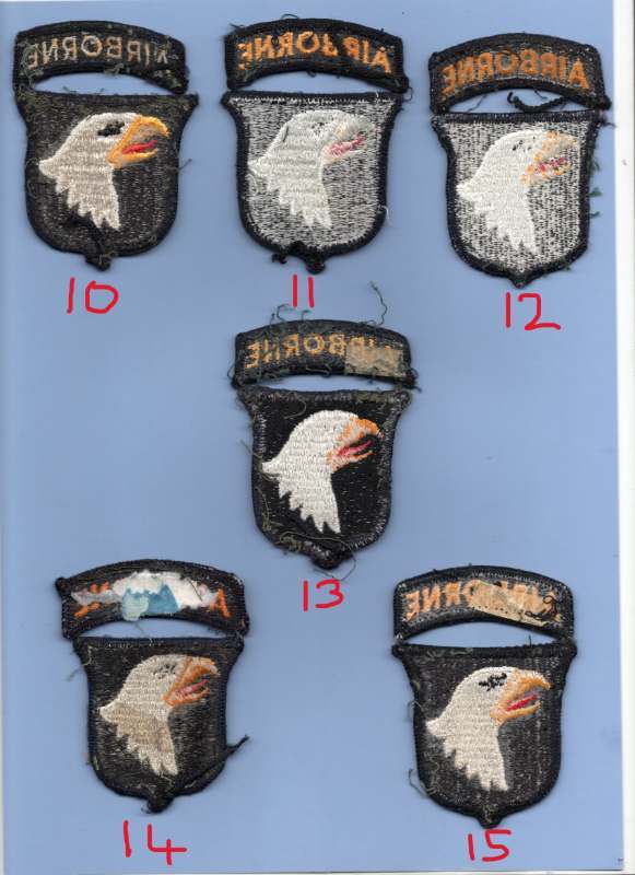 101st Merrow Edge Coloured 1968-198? - ARMY AND USAAF - U.S. Militaria ...
