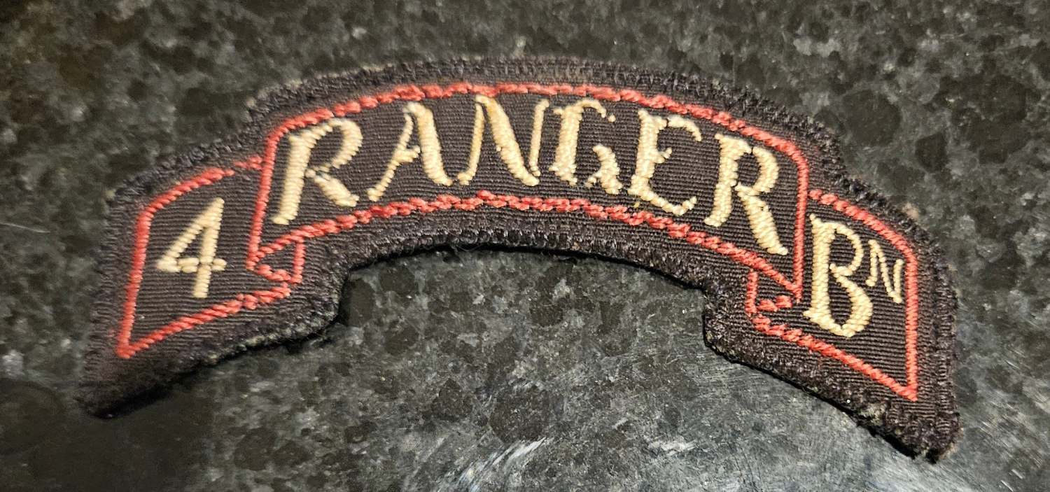 4th Ranger Tab - ARMY AND USAAF - U.S. Militaria Forum