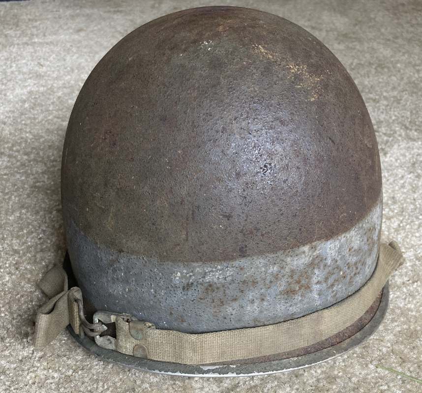 Estate Sale D-Day Navy Helmet - M-1; M-1C & M-2 HELMETS - U.S ...