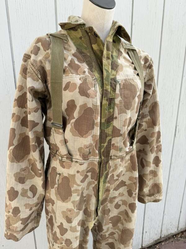 WW2 HBT Frog Skin Camo Coveralls - CAMOUFLAGE UNIFORMS - U.S. Militaria ...