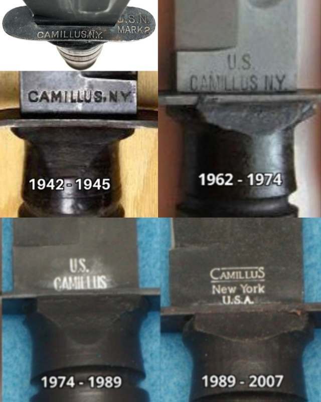 Identifying the era of Camillus Mk 2 knives - EDGED WEAPONS - U.S ...