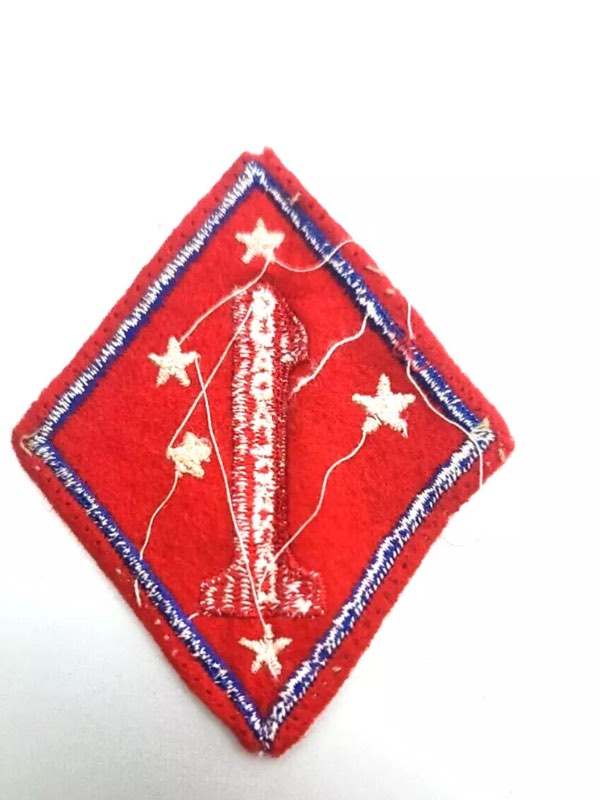 Bloodied 1st Marine Division patch - MARINES - U.S. Militaria Forum