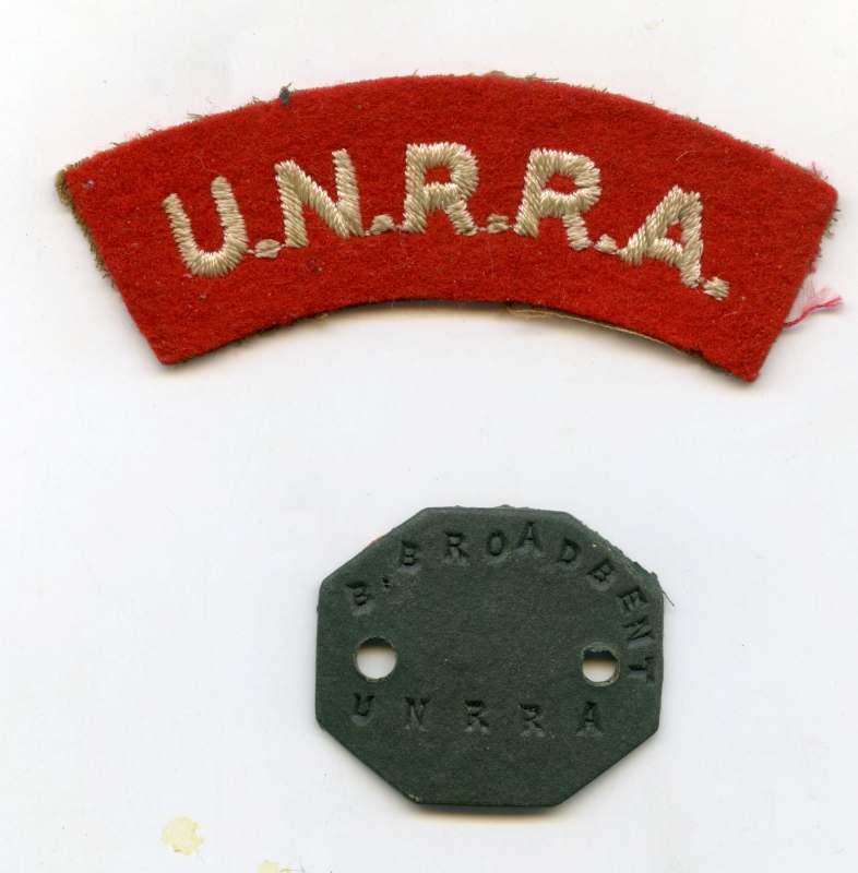 UNRRA Overseas Cap Patch - MISCELLANEOUS / OTHER - U.S. Militaria Forum