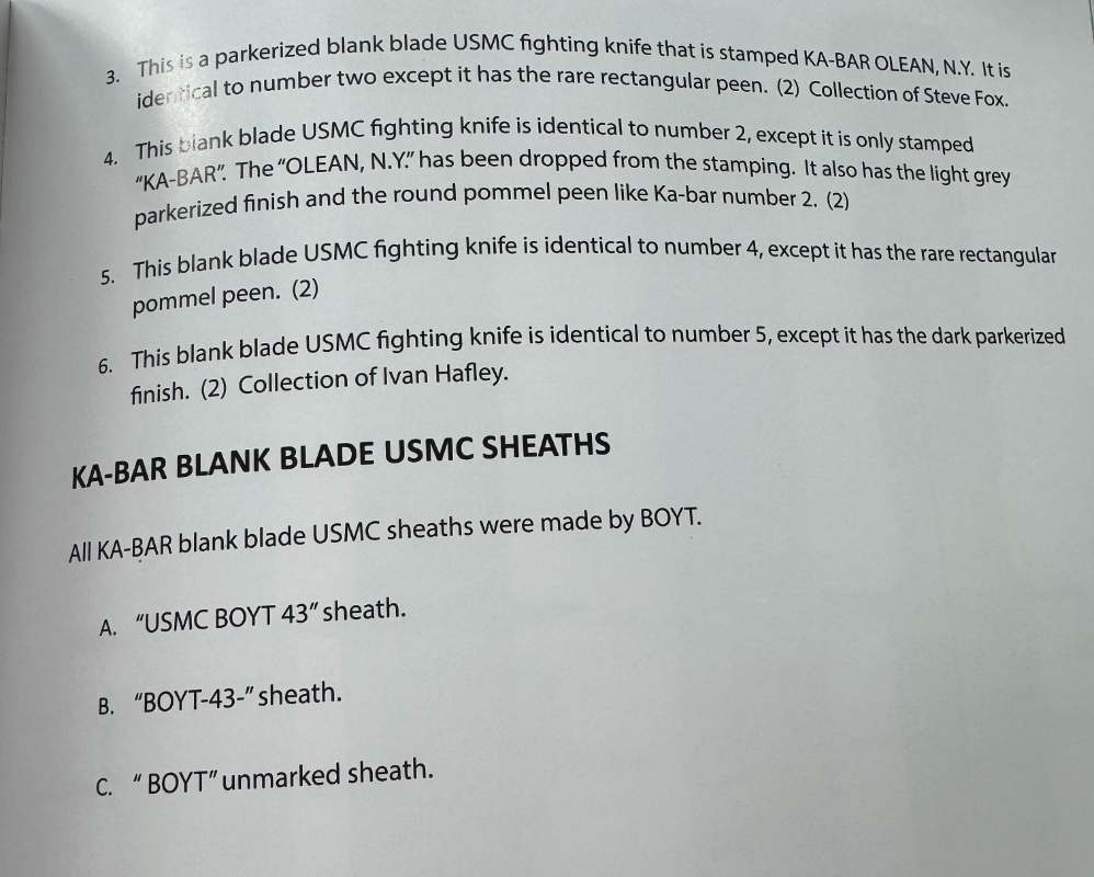 help identifying 2 WW2 Ka-bar knives - EDGED WEAPONS - U.S. Militaria Forum