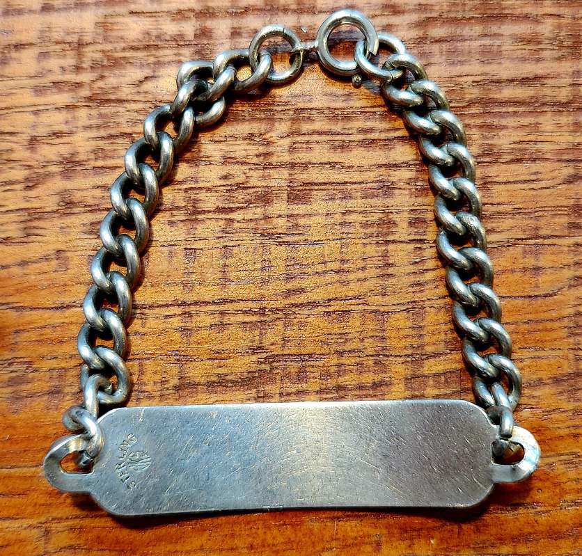 Ww2 CIC Counter Intelligence Corps Id Bracelet named to CPL Gunther ...