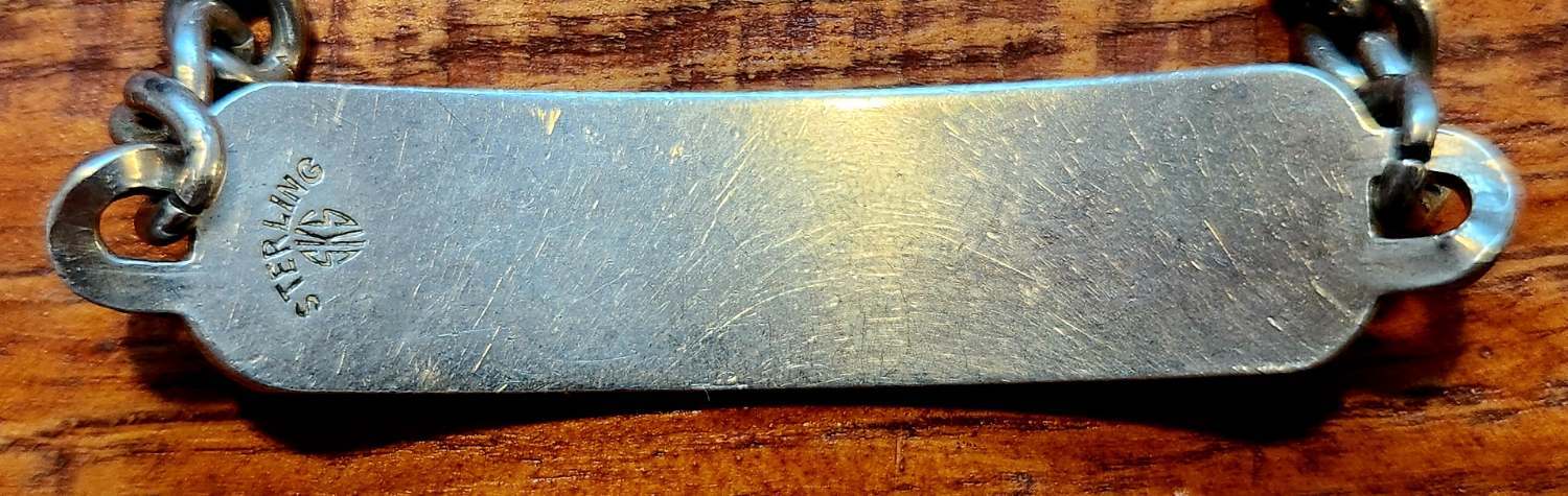 Ww2 CIC Counter Intelligence Corps Id Bracelet named to CPL Gunther ...