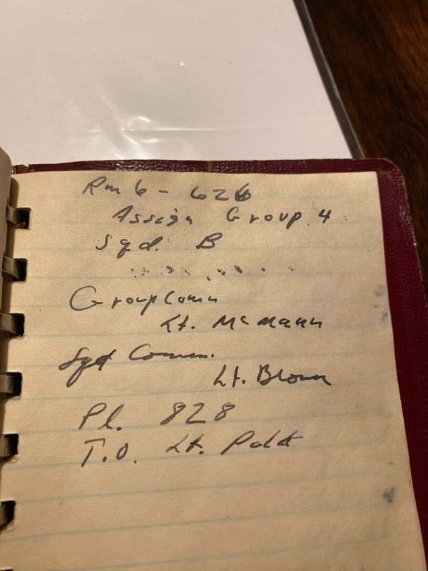 WW2 Army Officer’s Notebook. - EPHEMERA, PHOTOGRAPHS & MILITARY ARTWORK ...