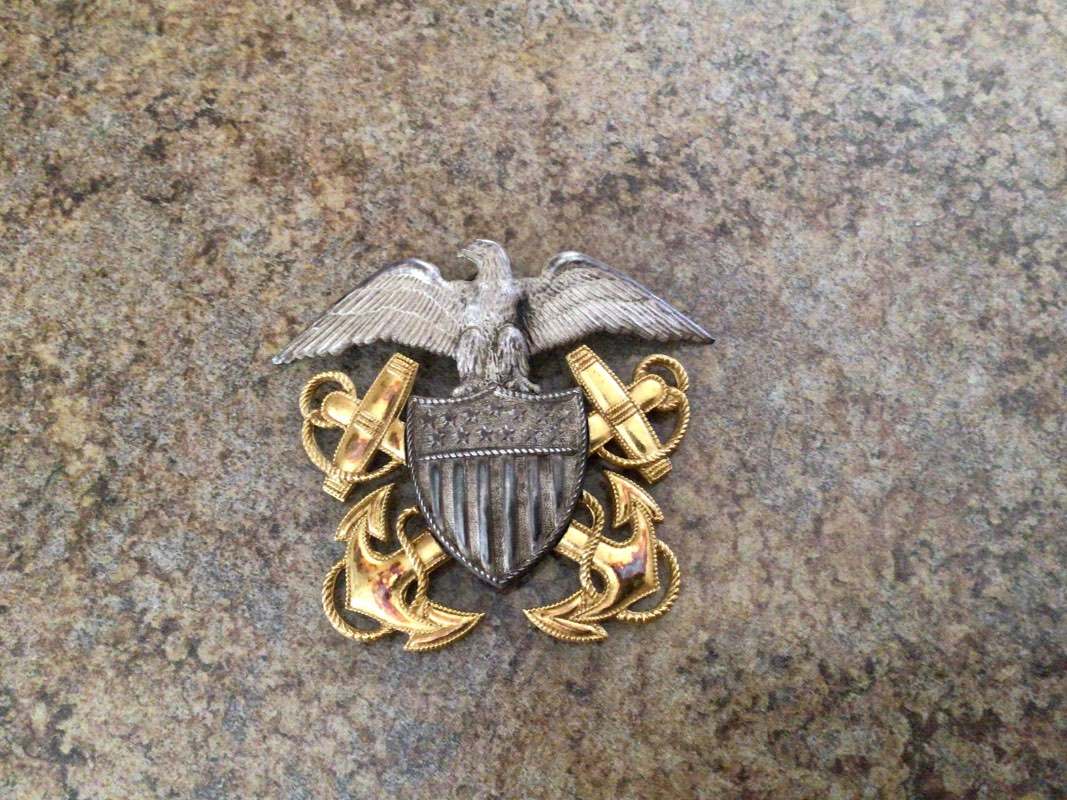 Officers hat device - NAVAL & SEA SERVICE UNIFORMS - U.S. Militaria Forum