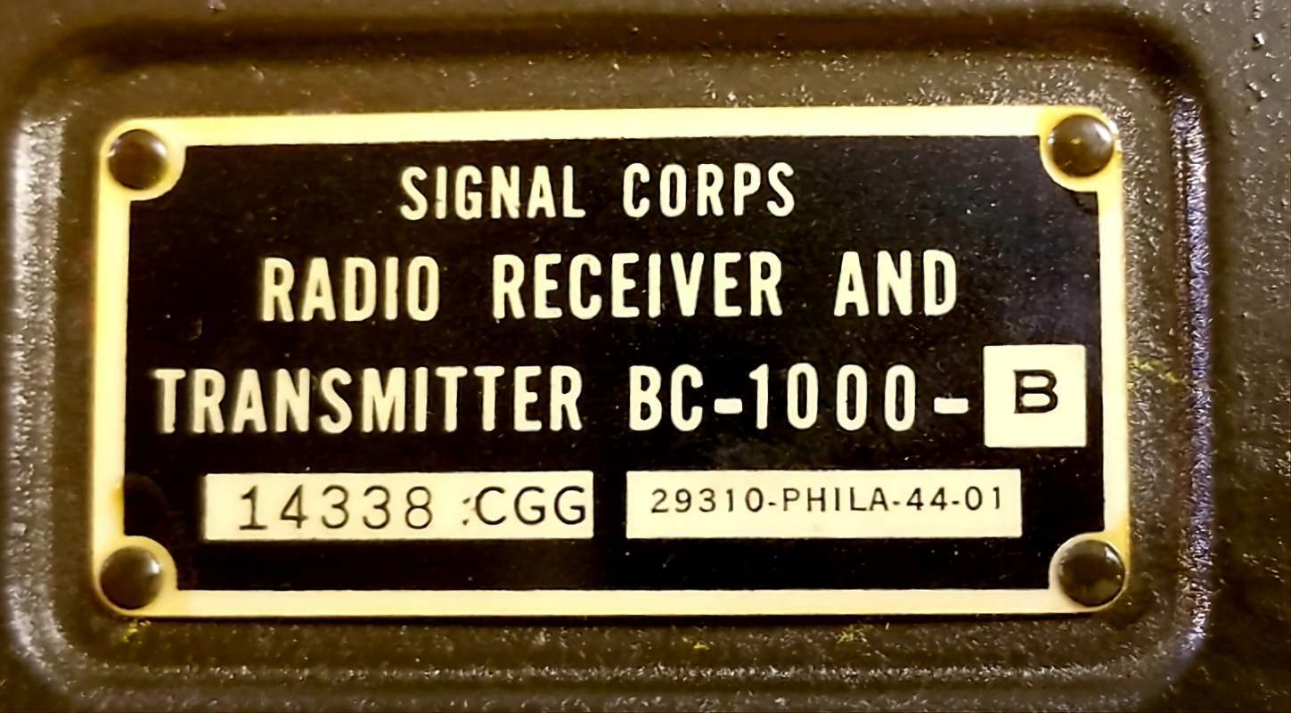 SCR-300 / BC-1000 Set - RADIO & COMMUNICATIONS GEAR - U.S. Militaria Forum