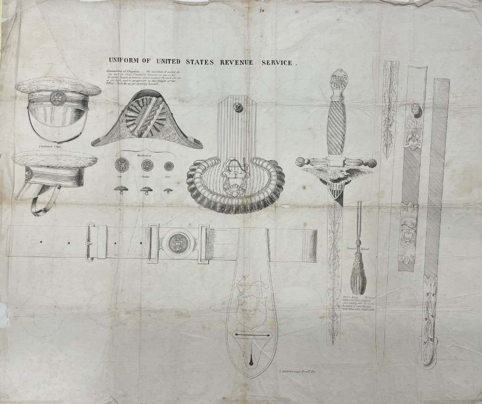 1844 Revenue Marine Official Uniform Illustration - NAVAL & SEA SERVICE ...