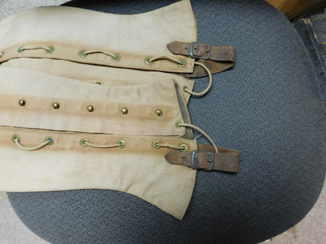 Early Canvas Puttee ID needed please - (1898-1916) SPANISH AMERICAN WAR ...