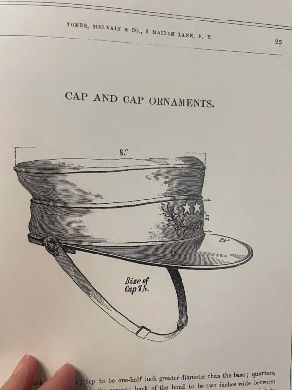Blue Cloth Cap Part 2: Dimensions & Details 1852-1922 - NAVAL & SEA ...