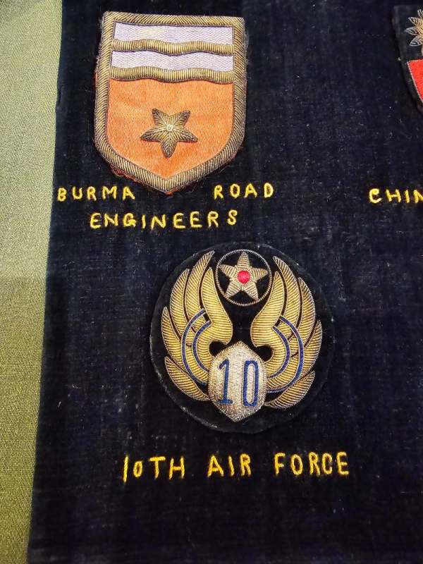 A 'mini' patch blanket from India and all bullion! - ARMY AND USAAF - U ...