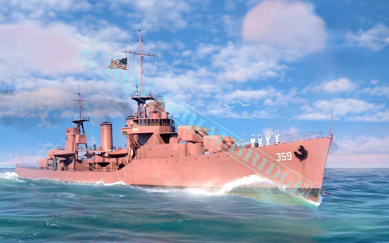 Pretty in (Mountbatten) Pink in 1942, USS Winslow (DD-359), So ...