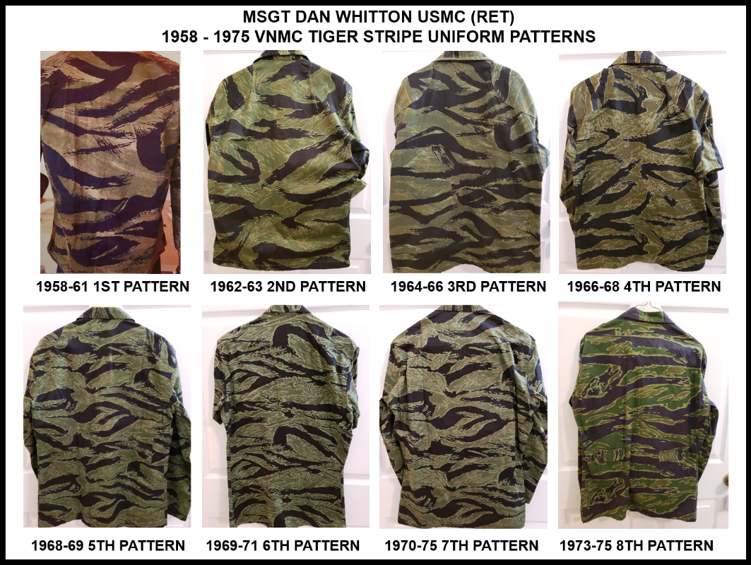 1954-1975 US MARINE VNMC ADVISOR TIGER STRIPE UNIFORM PATTERNS AND ...