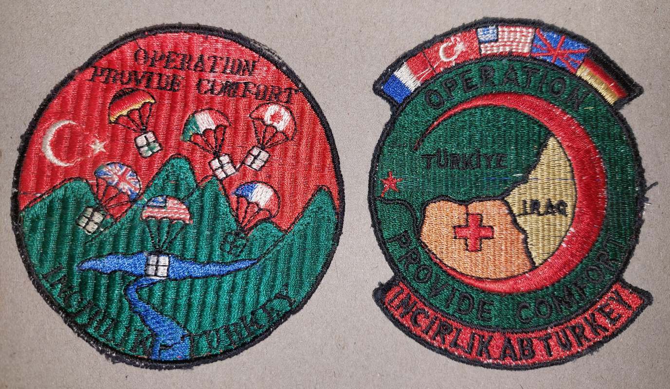 Operation Provide Comfort Patches - ARMY AND USAAF - U.S. Militaria Forum