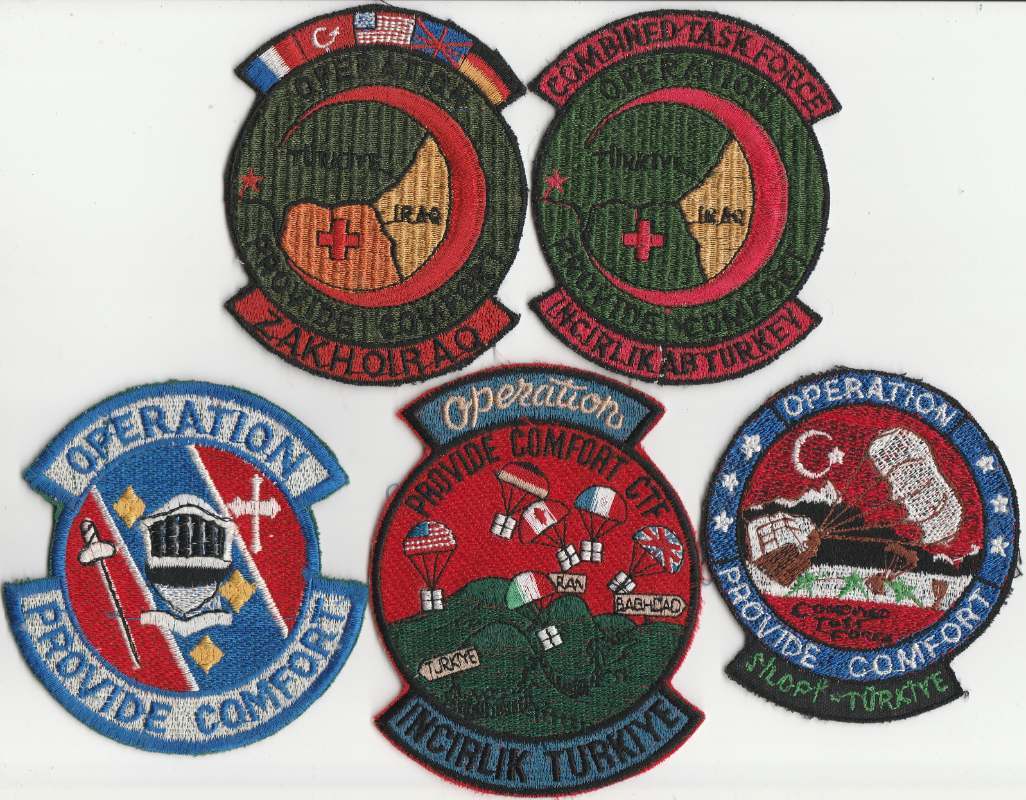 Operation Provide Comfort Patches - ARMY AND USAAF - U.S. Militaria Forum
