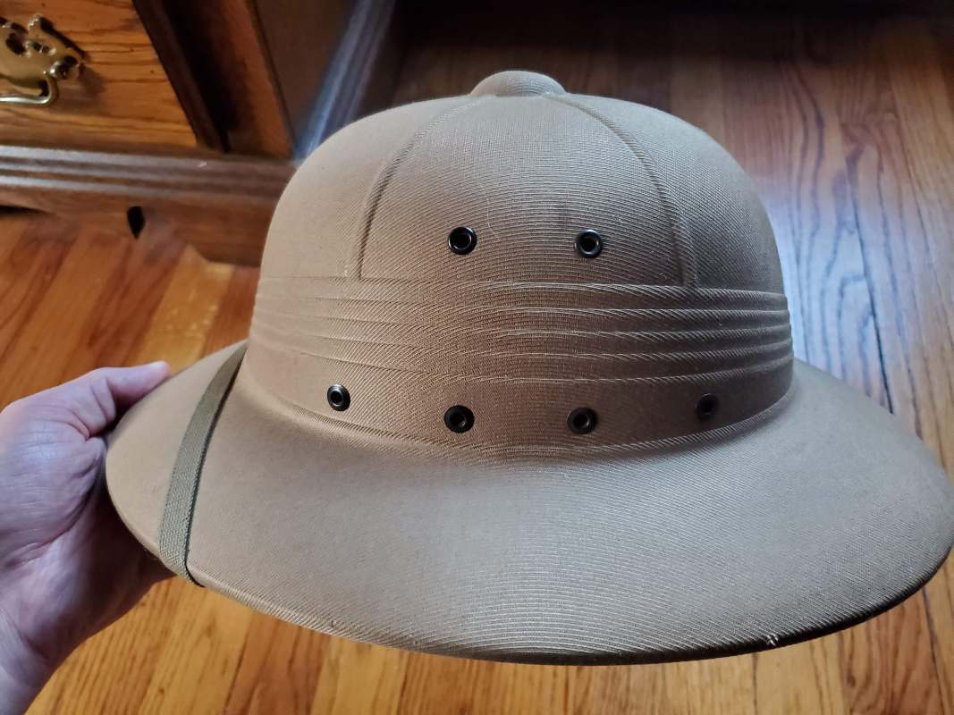 WWII USMC Pith/Tropical/Sun Helmet - NAVY & COAST GUARD HELMETS - U.S ...