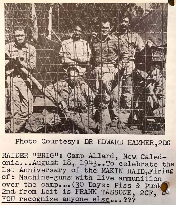 2nd Raider Bn. Raid at Makin Atoll Dean S. Voight uniform - UNIFORMS ...