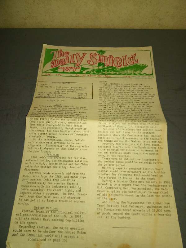 Lloyd Ray Crooks, USN, USS RANGER-CV-61, Vietnam era. - GROUPINGS PAGE ...