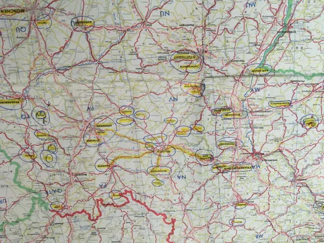 Allied Forces Road Map - Germany - EPHEMERA, PHOTOGRAPHS & MILITARY ...