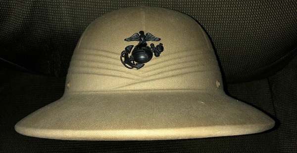 WWII USMC Pith/Tropical/Sun Helmet - NAVY & COAST GUARD HELMETS - U.S ...