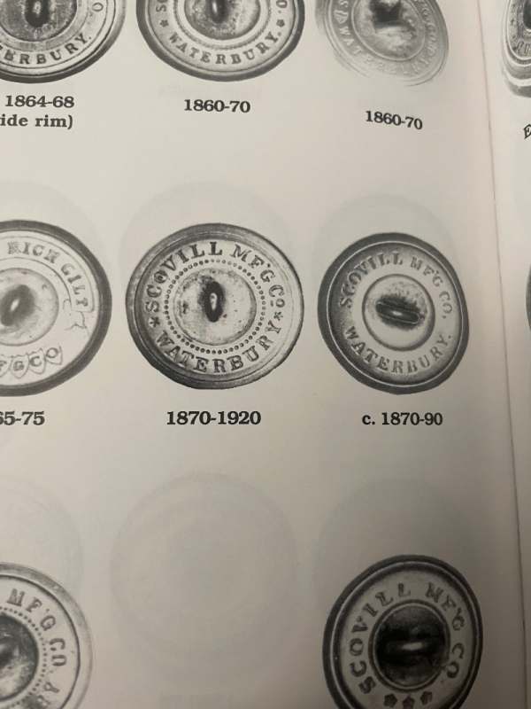 Scovill button hallmarks - UNIFORM BUTTONS - U.S. Militaria Forum