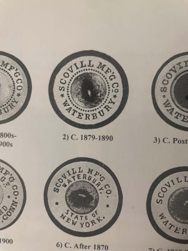 Scovill button hallmarks - UNIFORM BUTTONS - U.S. Militaria Forum