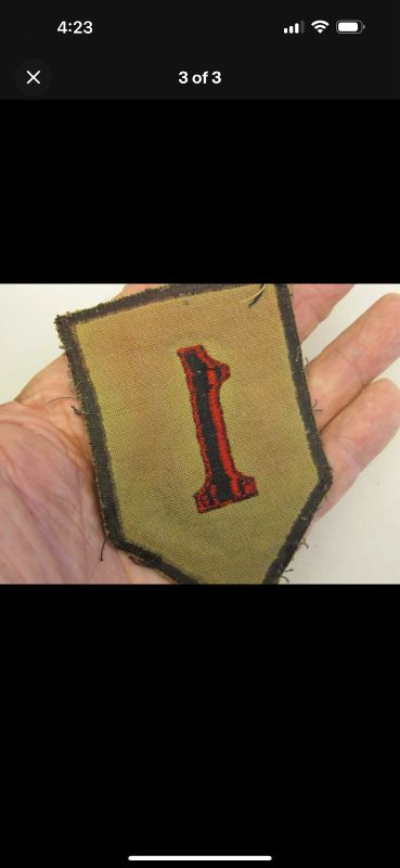 British made 1st ID patch? - ARMY AND USAAF - U.S. Militaria Forum