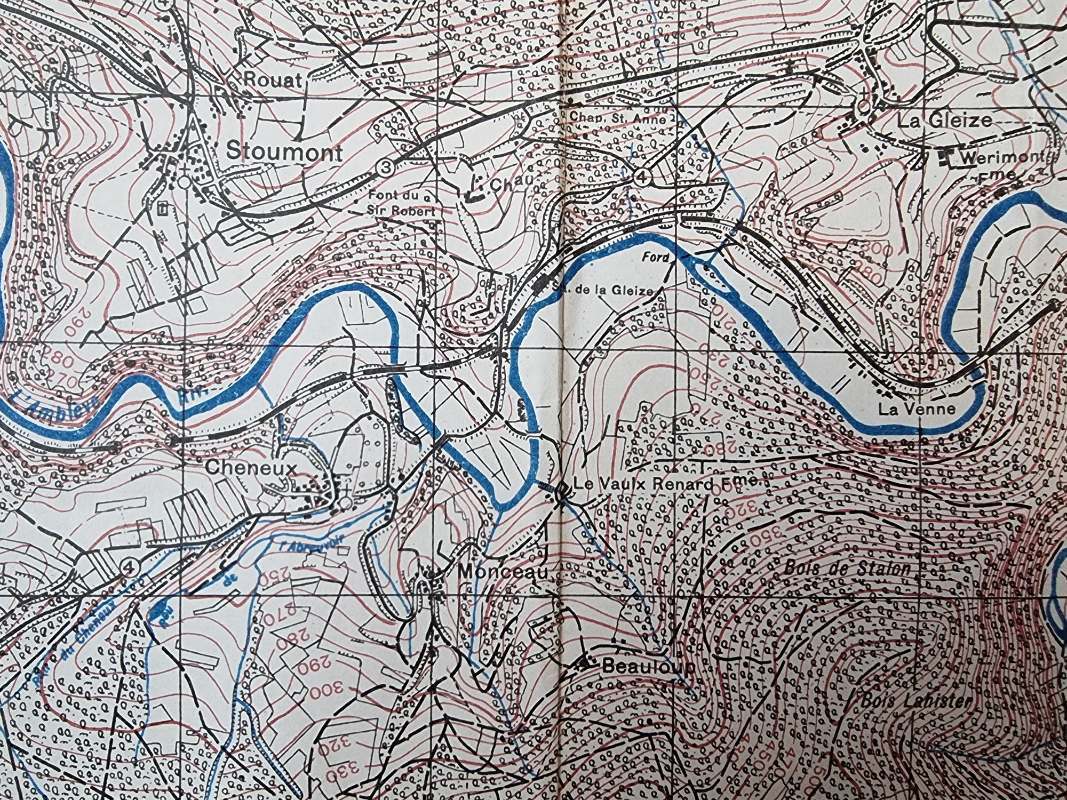 Stavelot (Stoumont - La Gleize) 1:25,000-scale original map (Battle of ...