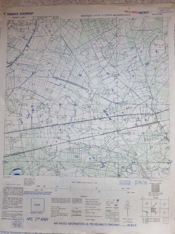 Operation 'Varsity', March 1945 1:12,500-scale defense overprints ...