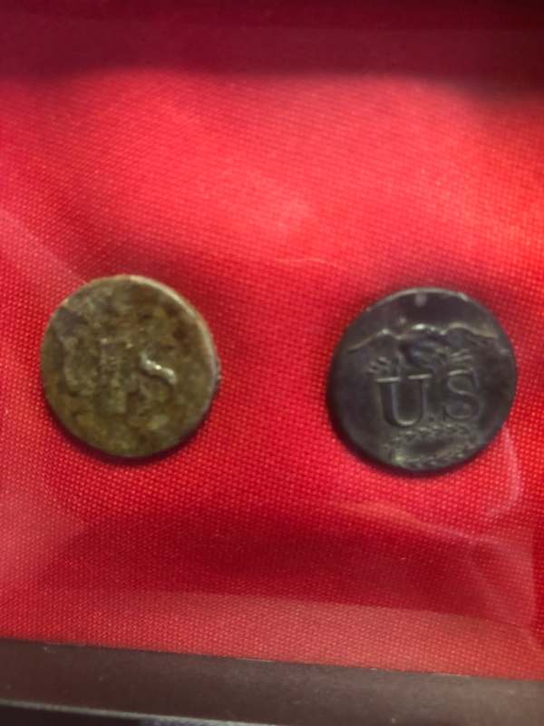 Early U S Infantry buttons - (1776-1860) AMERICAN REVOLUTION, WAR OF ...