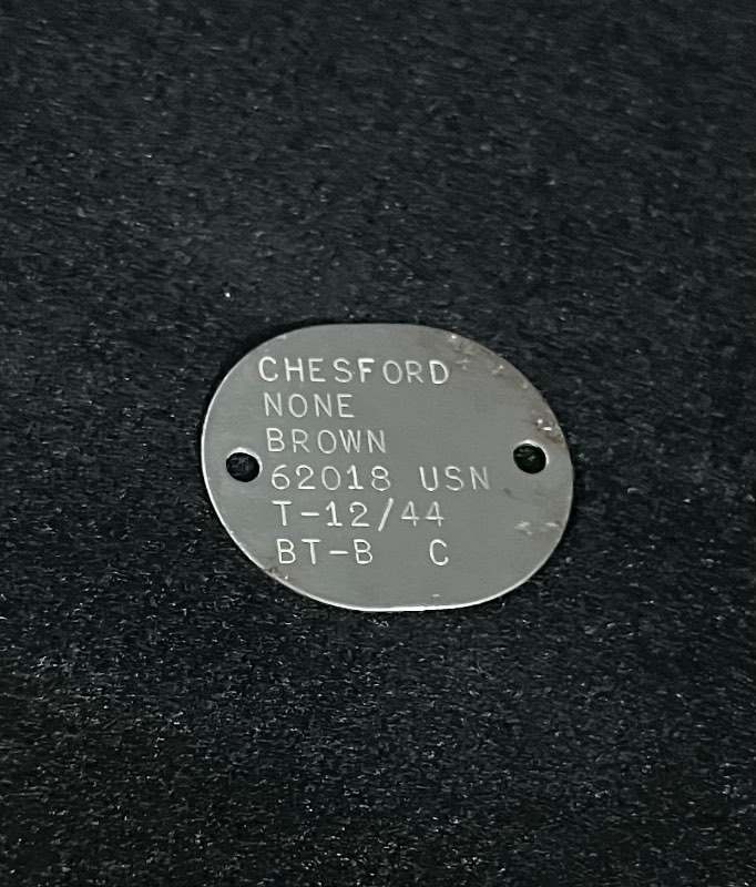 Commander and Rear Admiral Dog Tag USS Eaton DD-510 - IDENTITY ITEMS ...