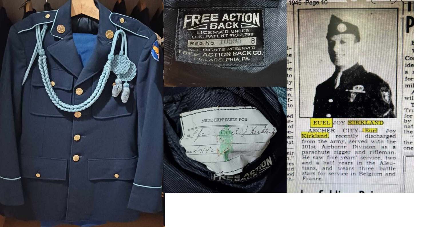 Blue dress uniform 1940s, 101st airborne division - UNIFORMS - U.S ...