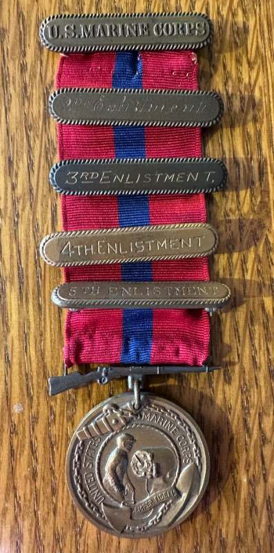 USMC WWI Nicaragua 5 enlistment GCM group - MEDALS & DECORATIONS - U.S ...