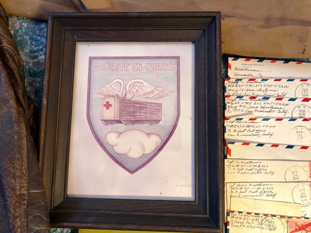 MSGT Tom Heathman - woodwork Marine flight jacket group from VMJ-253 ...