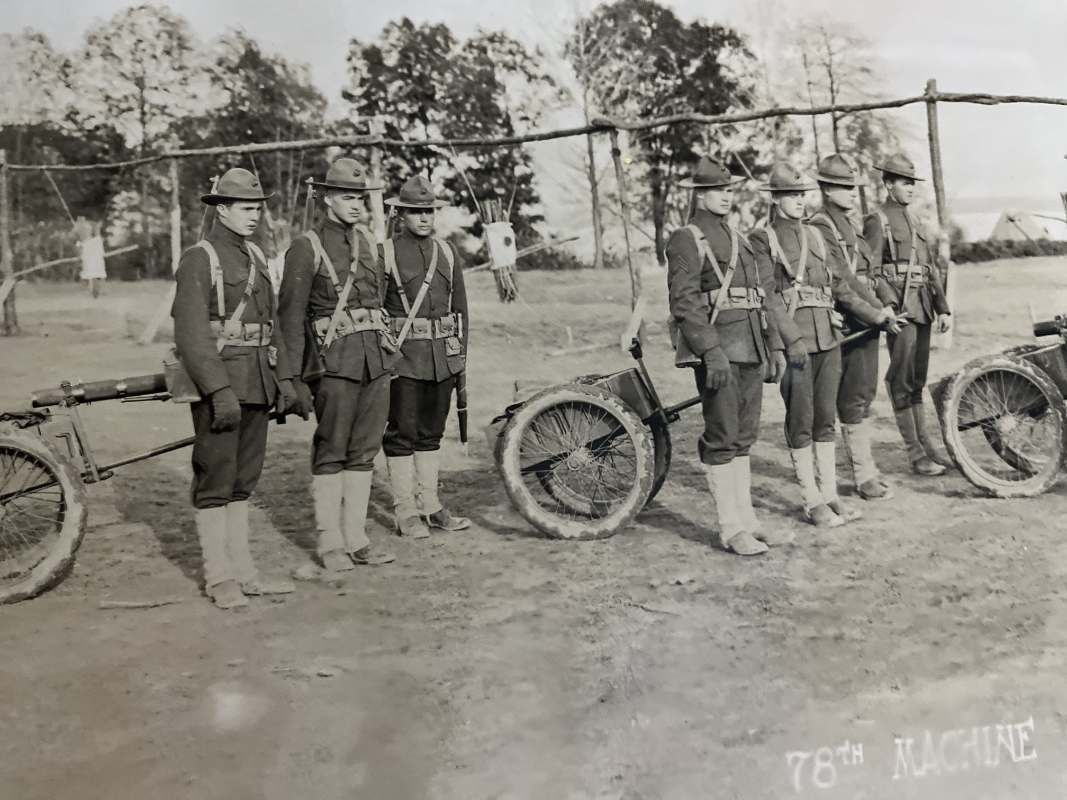 Marines, Unknown MG Carts, Lewis Guns in 1917. - (1917-1919) WORLD WAR ...