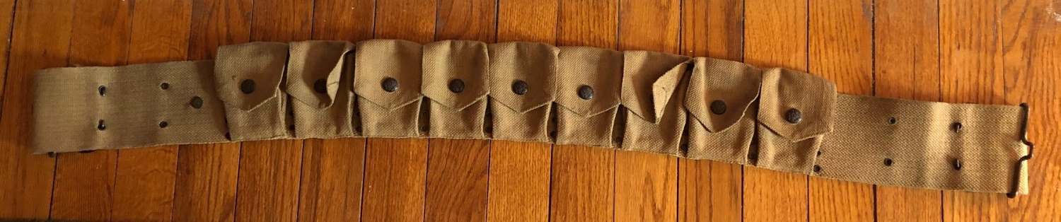 Early nine pocket Cartridge belt for the 1903 Springfield - FIELD ...