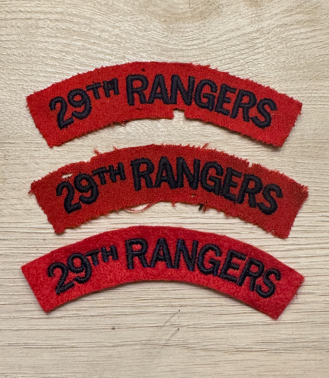 29th Rangers tab - ARMY AND USAAF - U.S. Militaria Forum