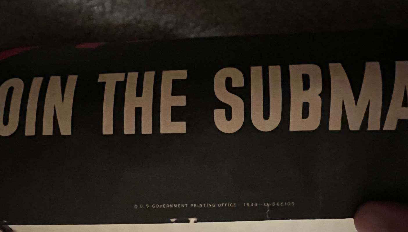 See Action Now - Join The Submarine Service - WW2 Poster - EPHEMERA ...