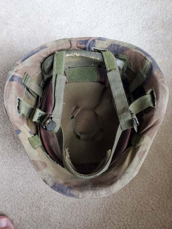 PASGT jump set up honest used helmet - MODERN COMPOSITE HELMETS - U.S ...