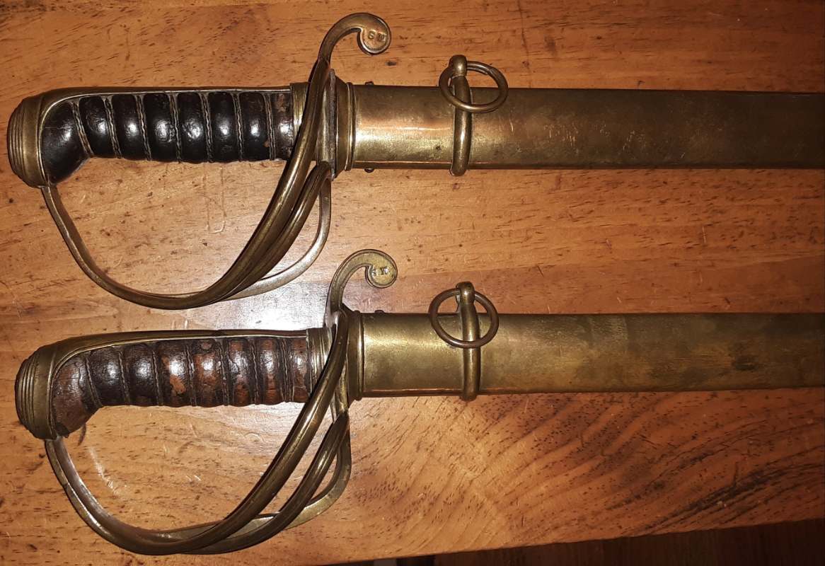 Another M1833 Dragoon Saber with Brass Scabbard used by the National ...