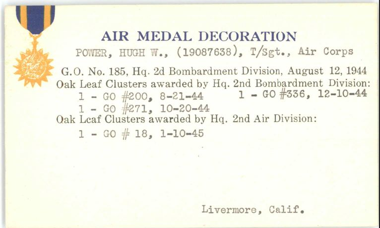 466th Bomb Group air medal grouping - MEDALS & DECORATIONS - U.S ...