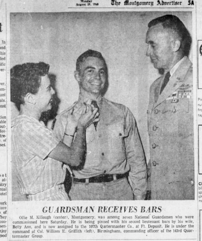 Pre-WW2/Korean War US Army & National Guard Alabama Colonel Group ...